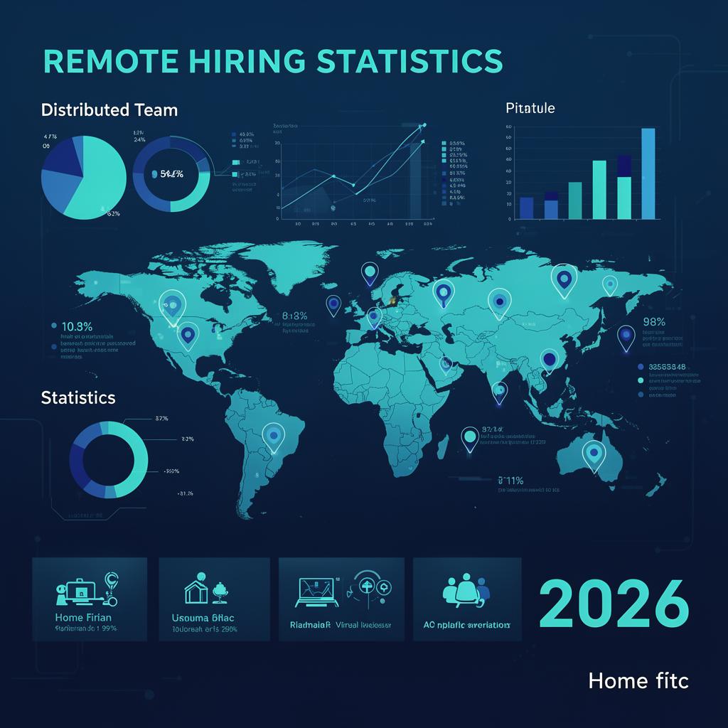 Remote Hiring Statistics 2026 | Distributed Teams Data & Trends | HuntoriX